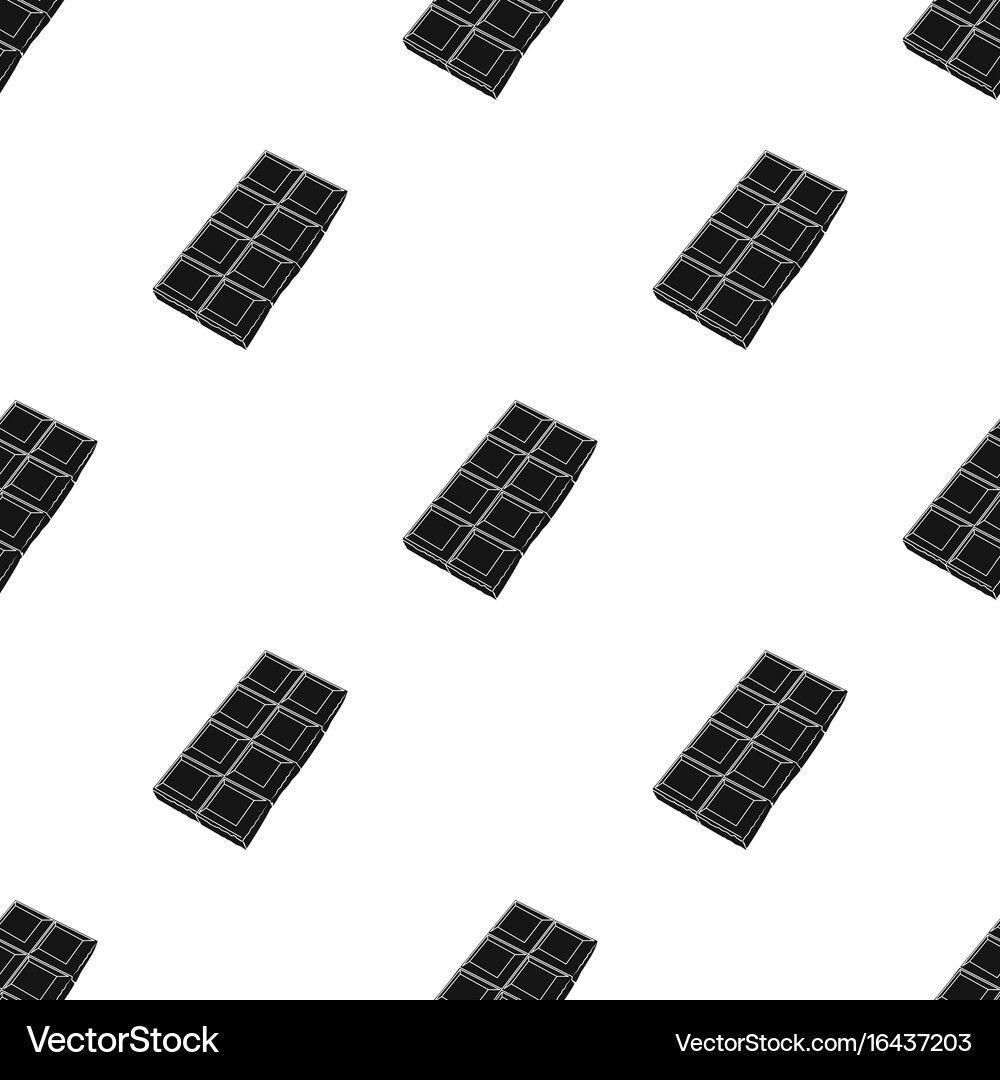 Chocolate icon in black style isolated on white Vector Image