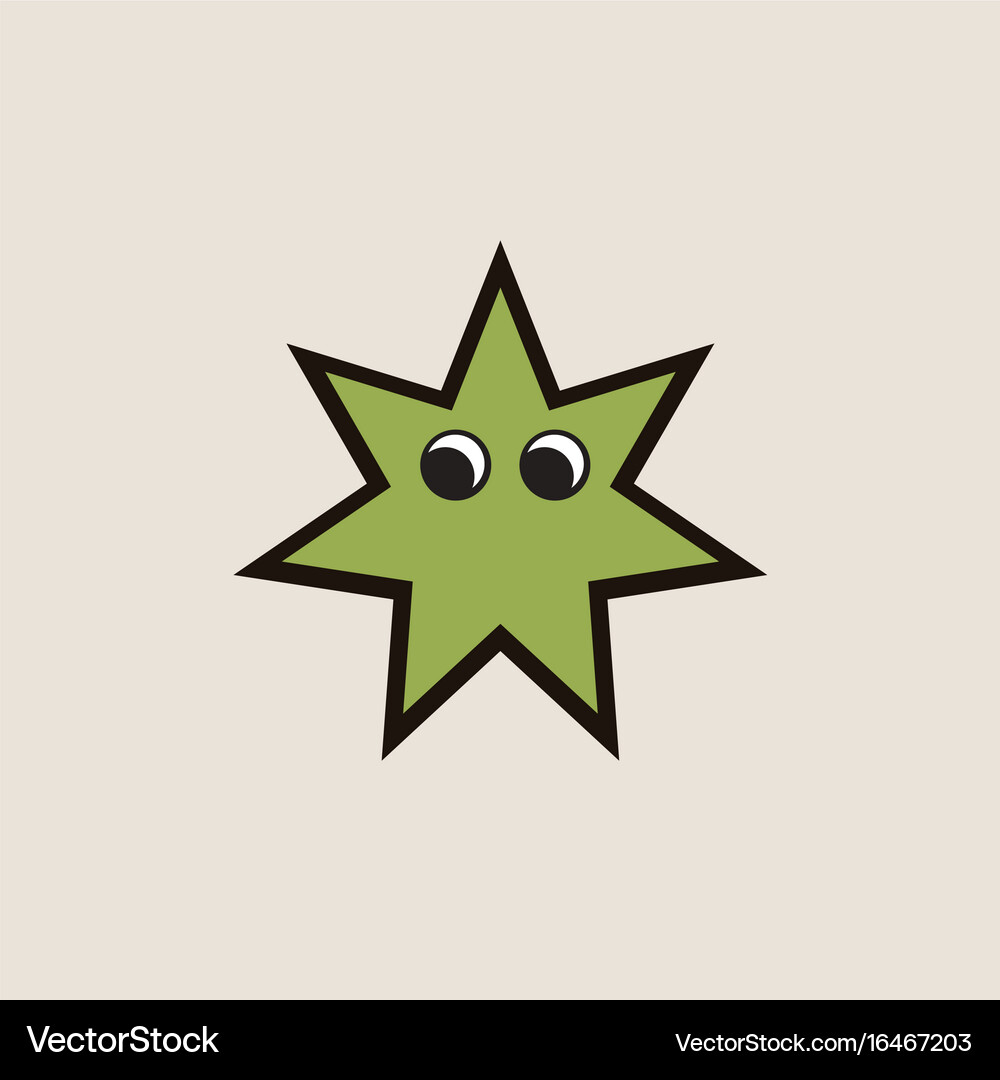 Sea star caribbean starfish Royalty Free Vector Image