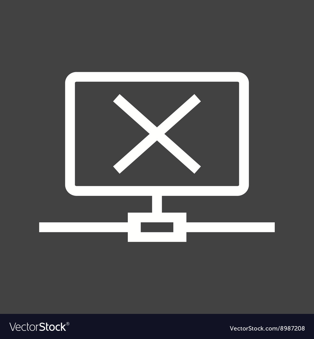 Disconnected network Royalty Free Vector Image