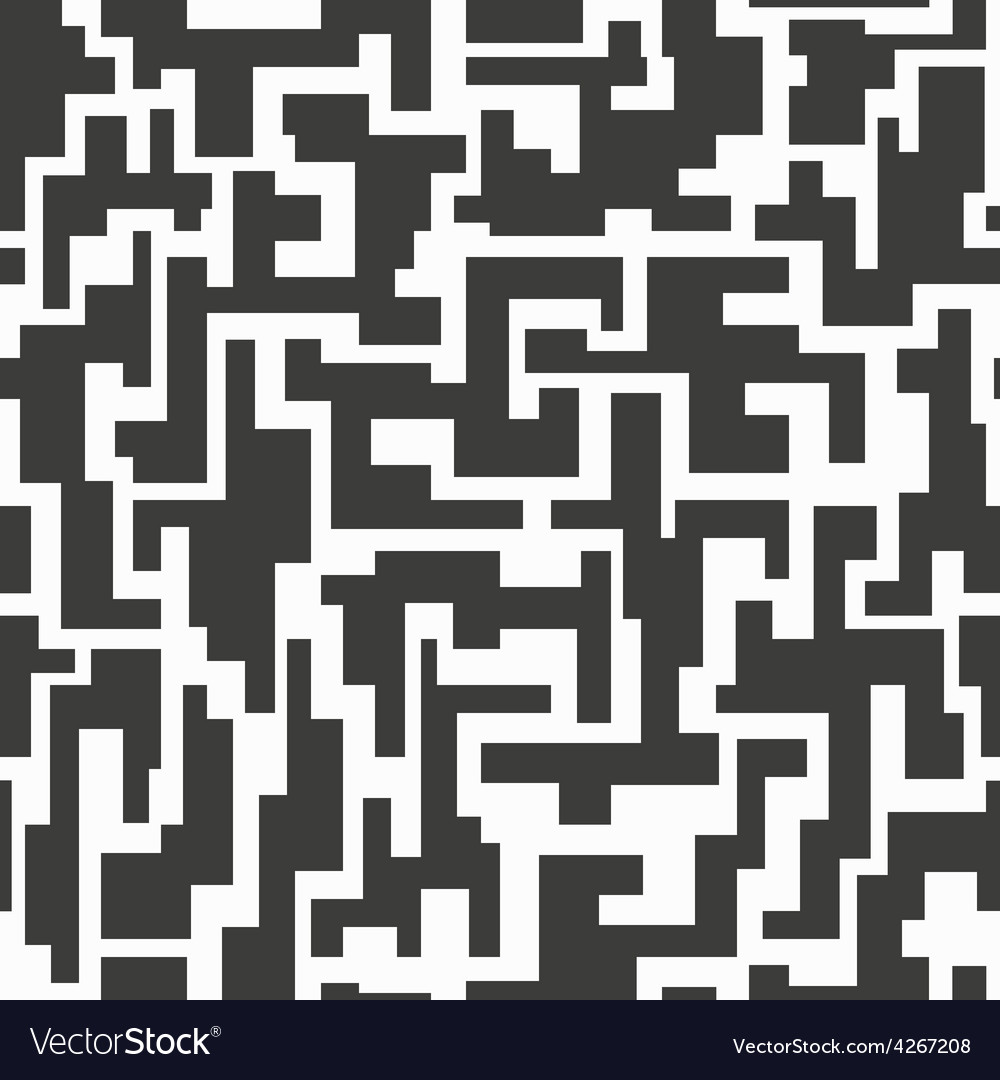 Monochrome tech seamless pattern Royalty Free Vector Image