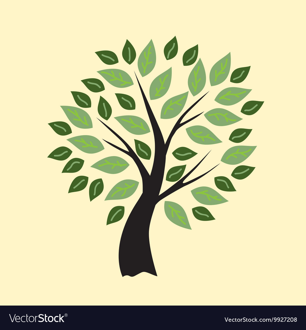 Stylized tree Royalty Free Vector Image - VectorStock