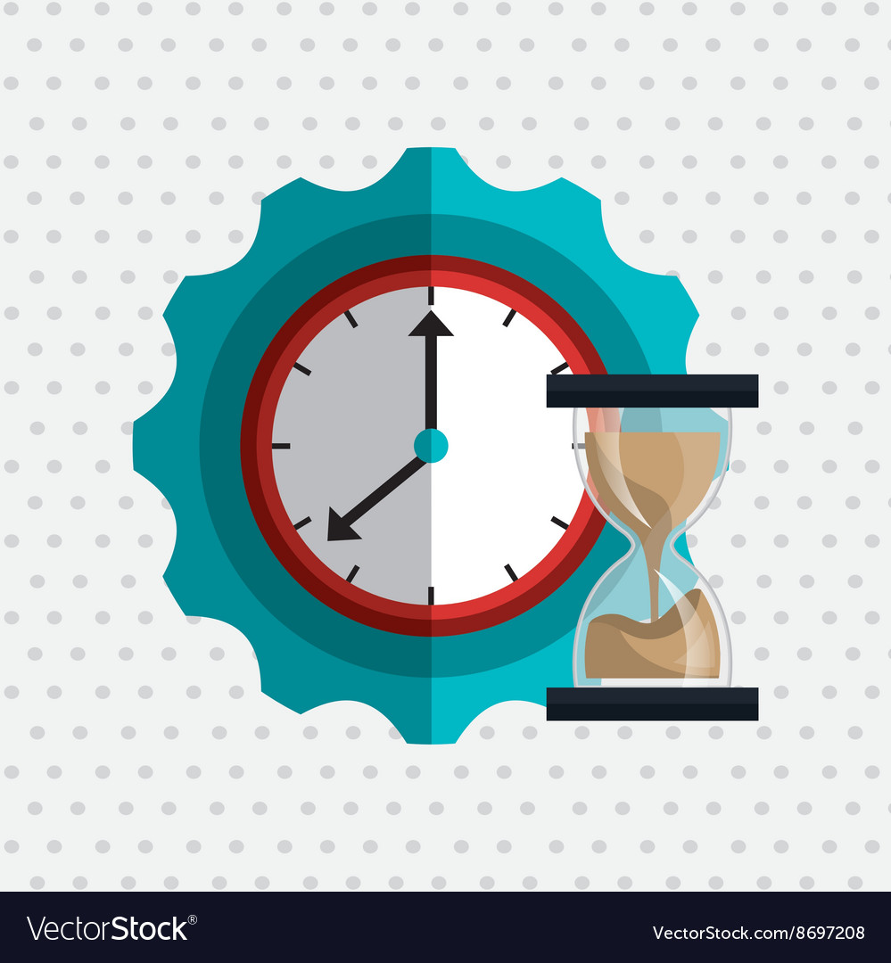 Time management design Royalty Free Vector Image