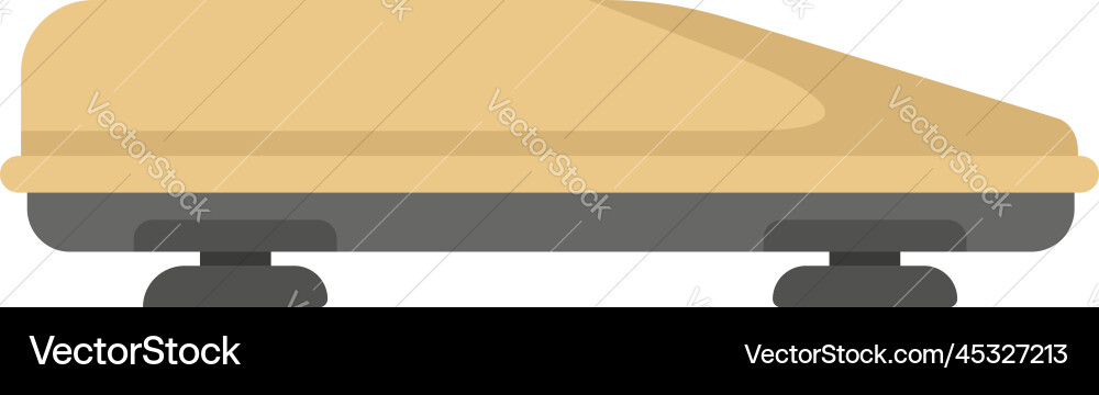 Auto box icon flat car roof Royalty Free Vector Image