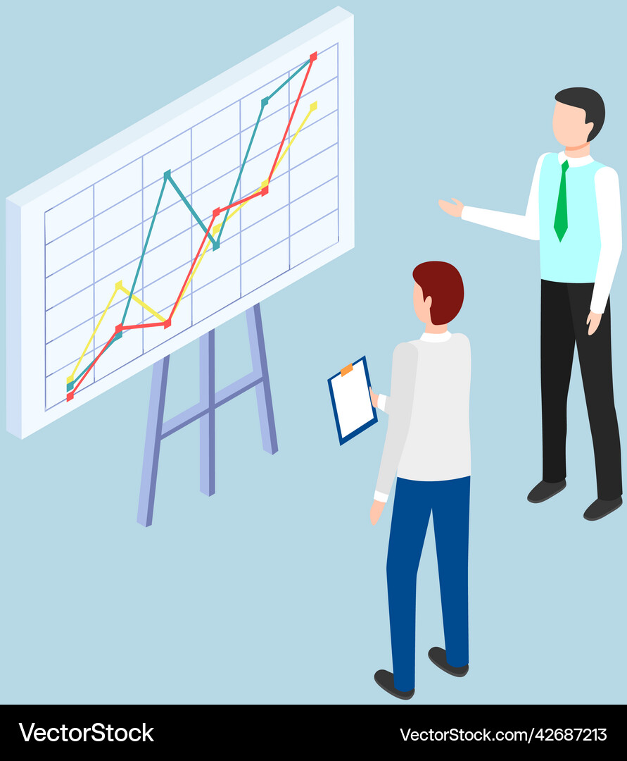 Business people communicating in office discuss Vector Image