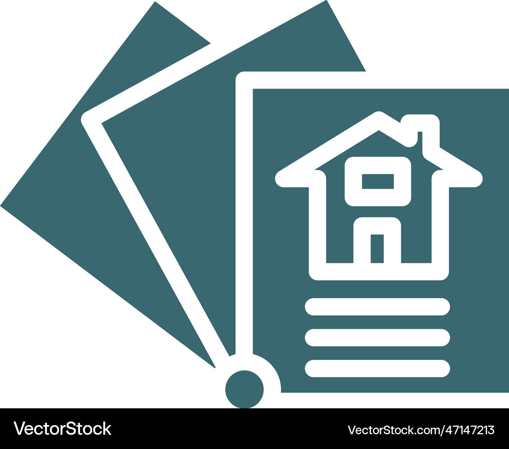 Catalog icon filled icon from real estate Vector Image