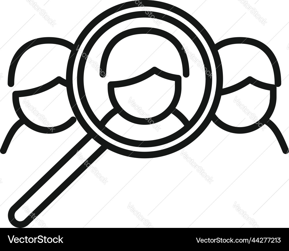 Company people icon outline target Royalty Free Vector Image