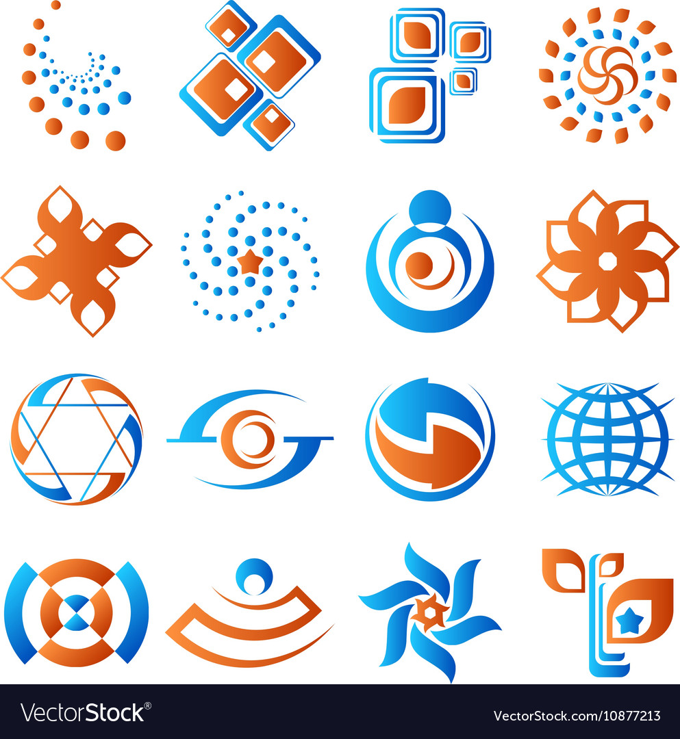 Design elements set 1 Royalty Free Vector Image Design elements set 1 Royalty Free Vector Image