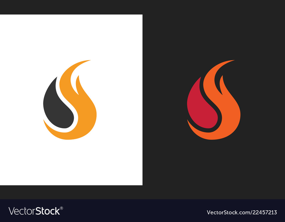 Fire flame logo Royalty Free Vector Image - VectorStock