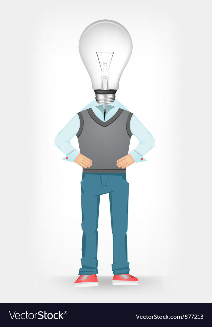 Idea guy Royalty Free Vector Image - VectorStock