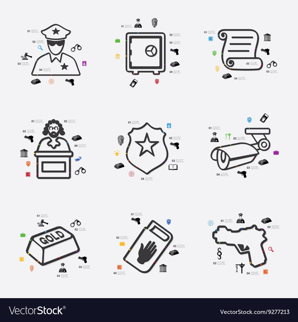 Jurisprudence infographic Royalty Free Vector Image