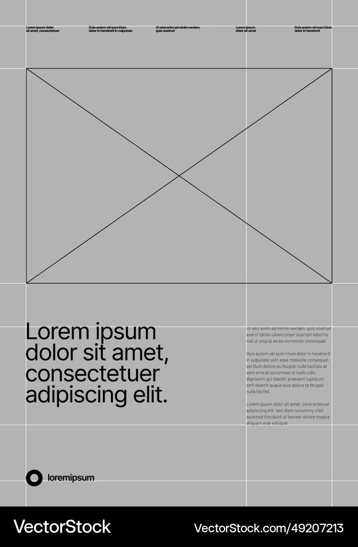 Layout template for events or business related Vector Image