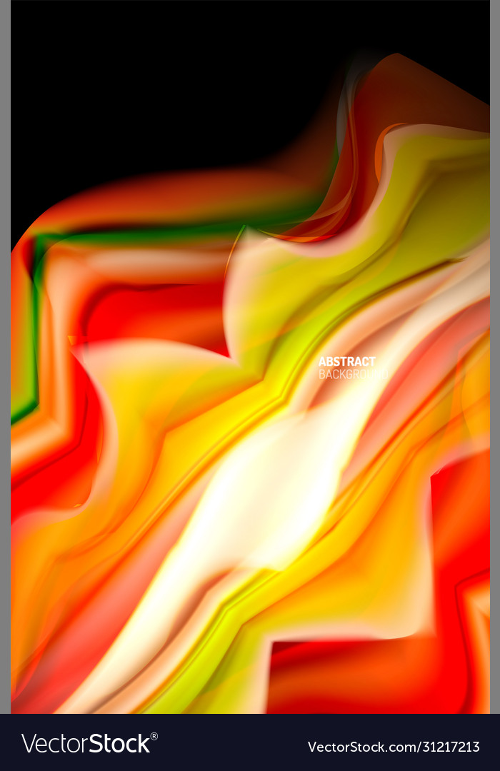 Liquid gradients abstract background color wave Vector Image