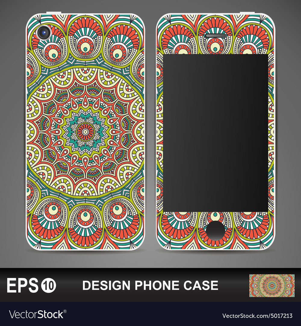 Phone case design Royalty Free Vector Image - VectorStock