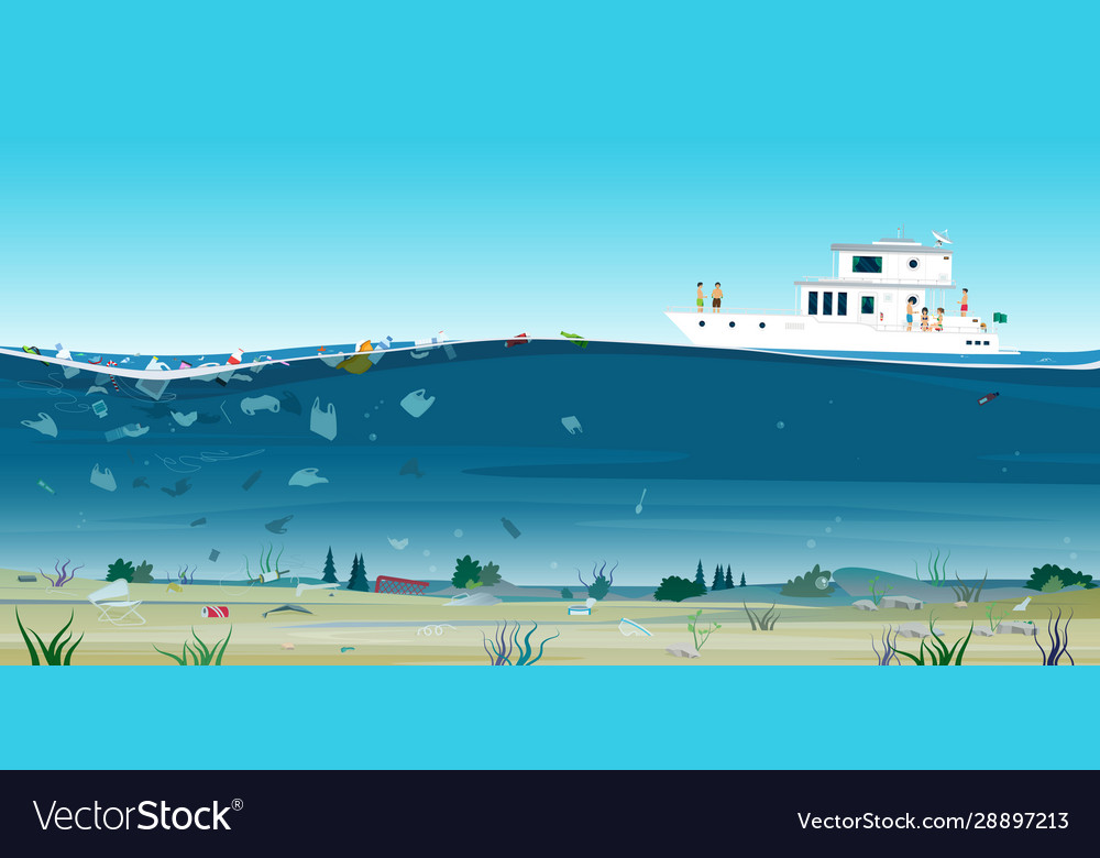 Plastic waste Royalty Free Vector Image - VectorStock
