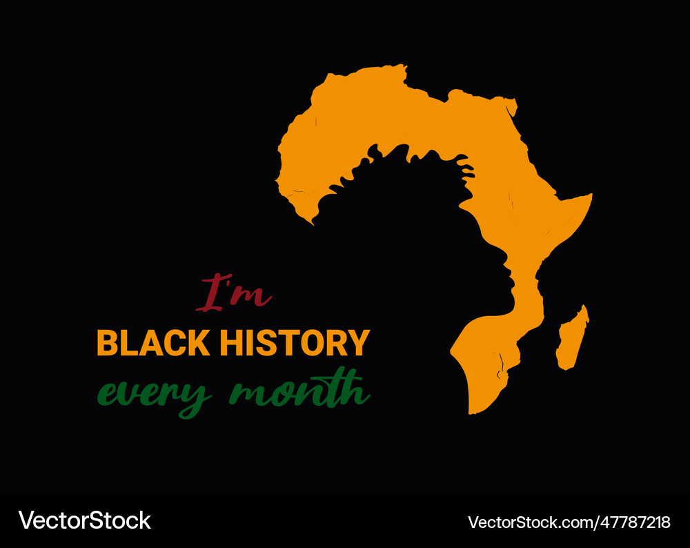 African map and woman Royalty Free Vector Image