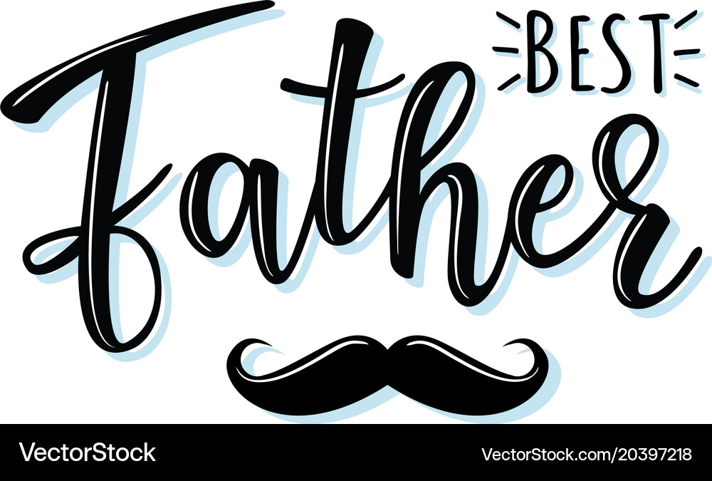 Lettering World Best Father Melhor Pai Do Mundo. Lettering.