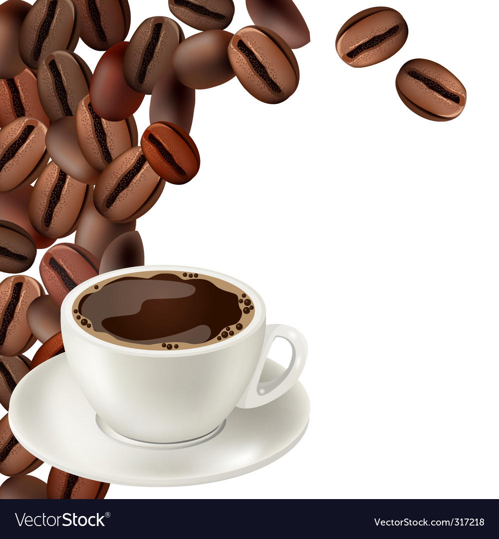 Coffee background Royalty Free Vector Image - VectorStock