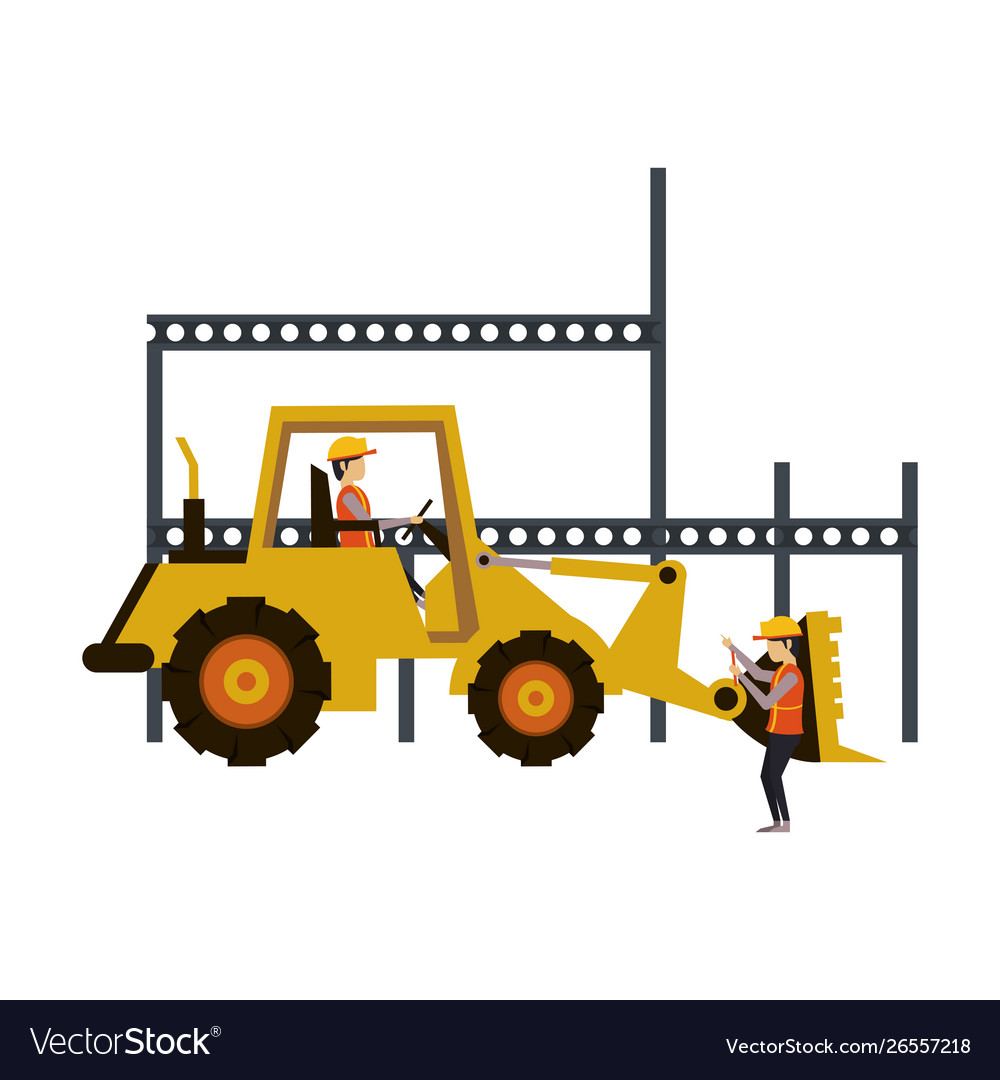 Construction architectural engineering work Vector Image