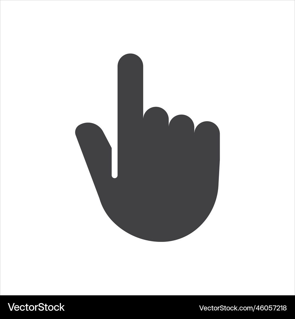 Hand Gesture Icon - Pointing Royalty Free Vector Image