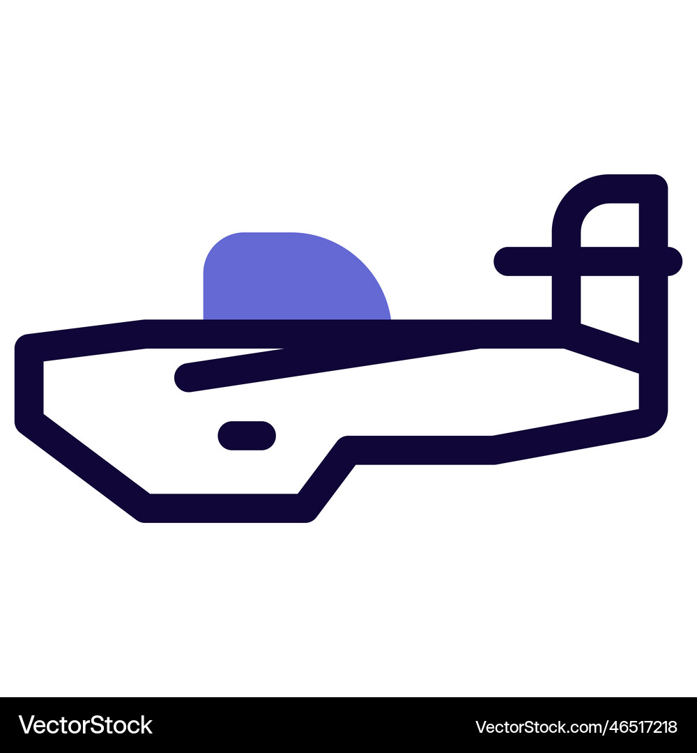 War plane a fighter aircraft for battles Vector Image