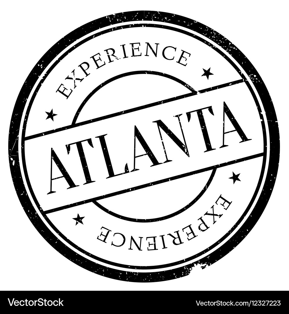 Atlanta stamp rubber grunge Royalty Free Vector Image
