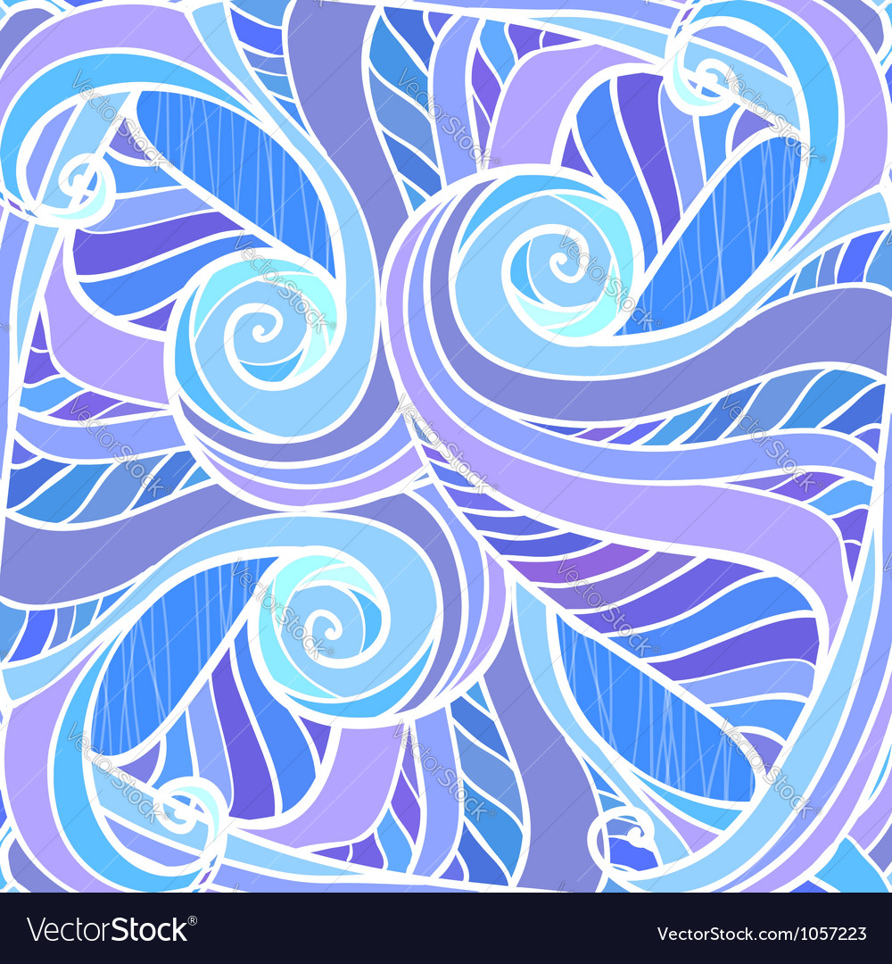 Blue abstract hand-drawn pattern Royalty Free Vector Image Blue abstract hand-drawn pattern Royalty Free Vector Image