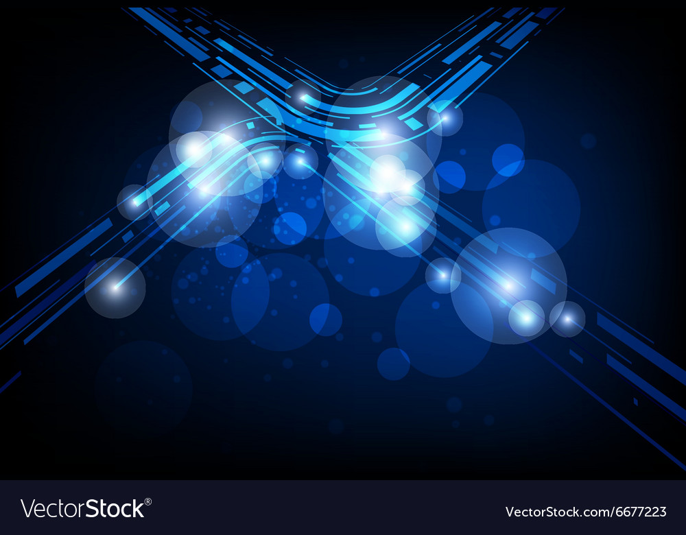 Blue techno background Royalty Free Vector Image