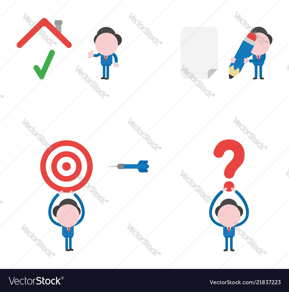 Businessman character set Royalty Free Vector Image Businessman character set Royalty Free Vector Image