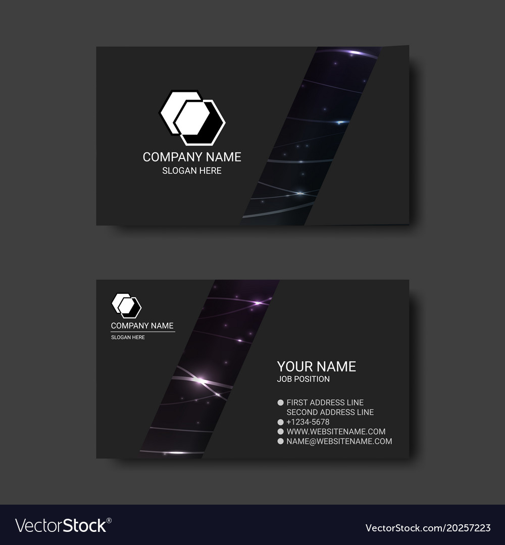 Colorful abstract business card templates Vector Image Colorful abstract business card templates Vector Image