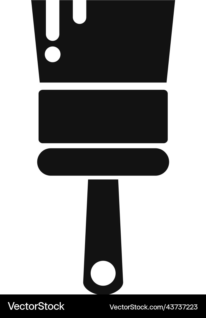 Painting brush icon wall decorating symbol Vector Image