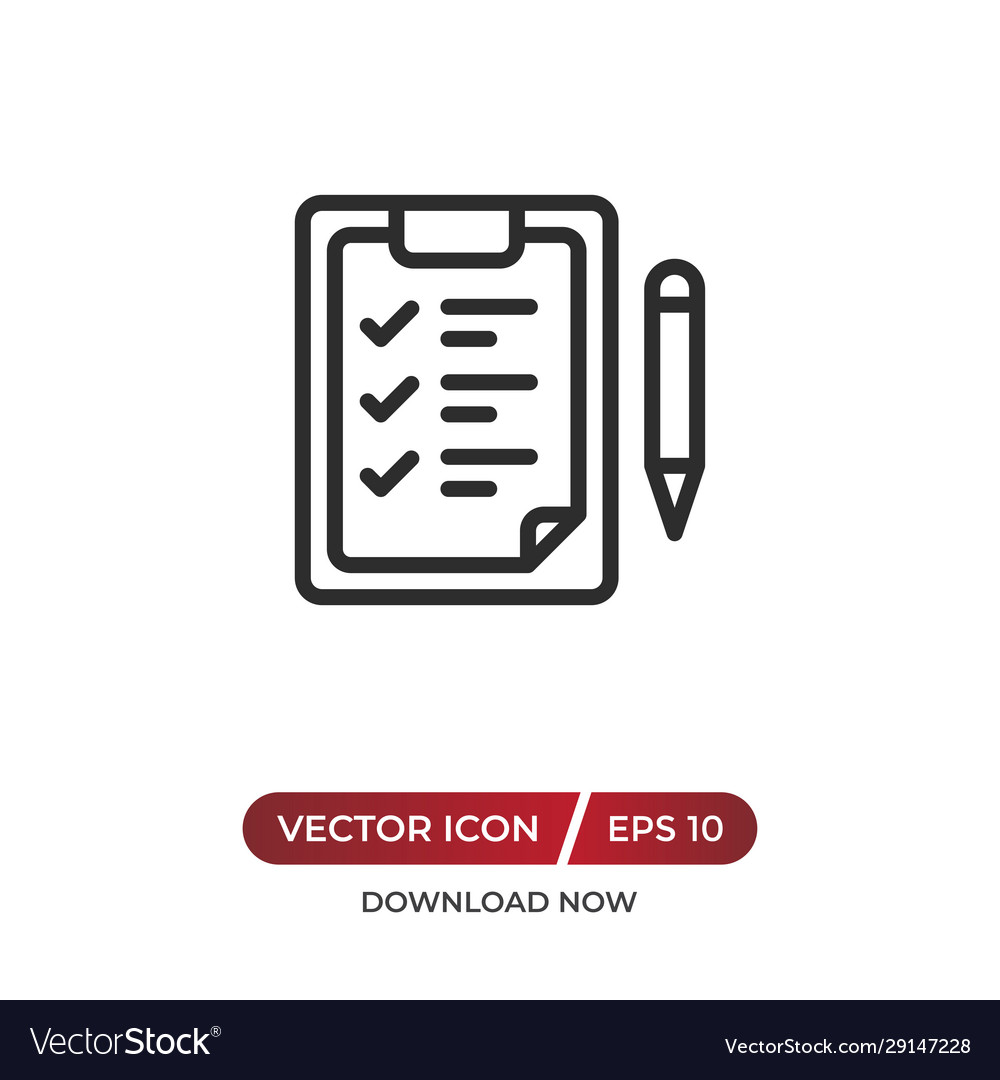 Checklist icon Royalty Free Vector Image - VectorStock