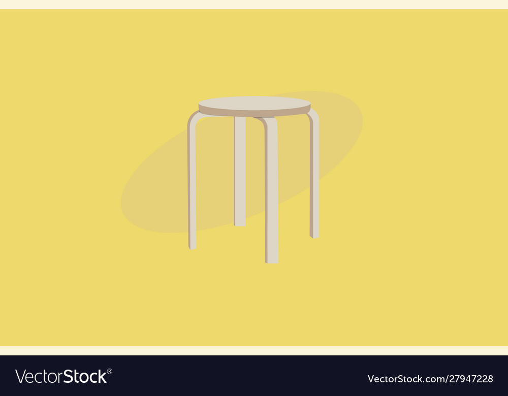 Stool Royalty Free Vector Image - VectorStock