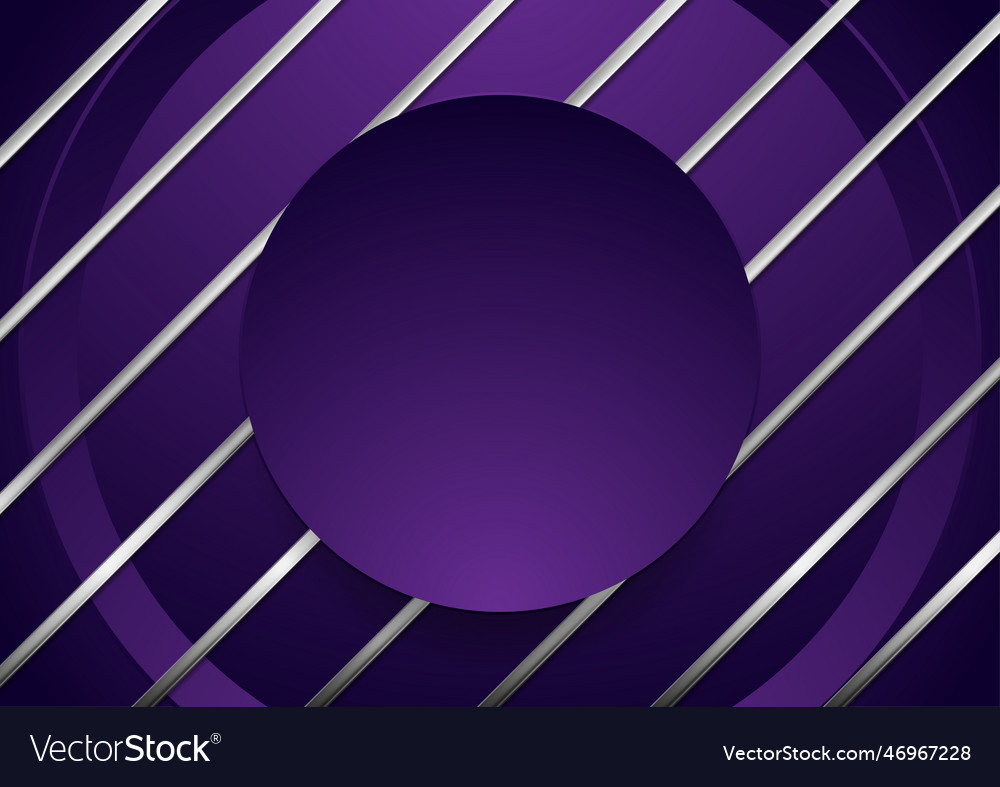 Technology violet round abstract background Vector Image