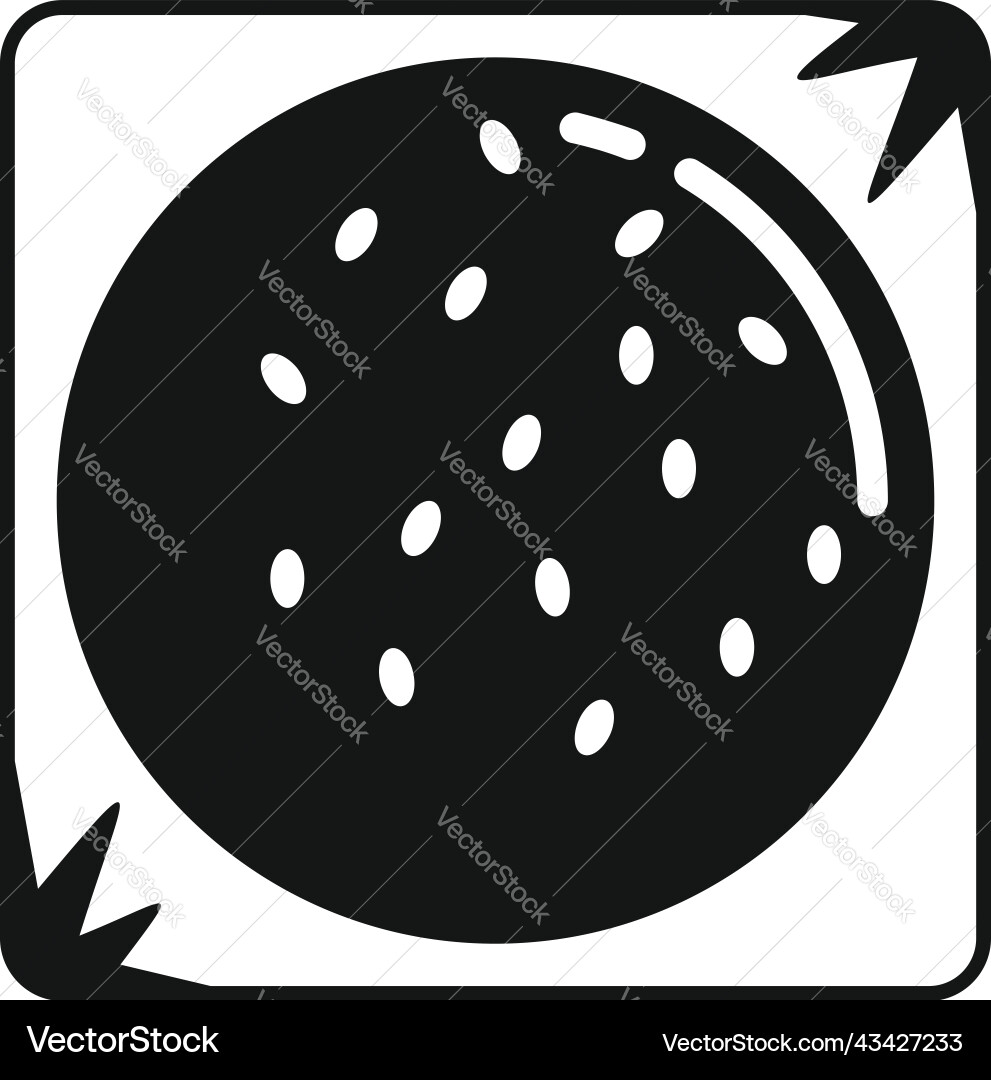 Airline food hamburger icon simple flight Vector Image