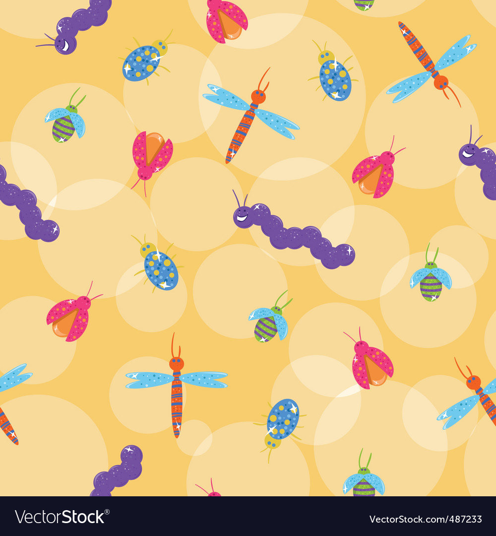 Bugs background Royalty Free Vector Image - VectorStock