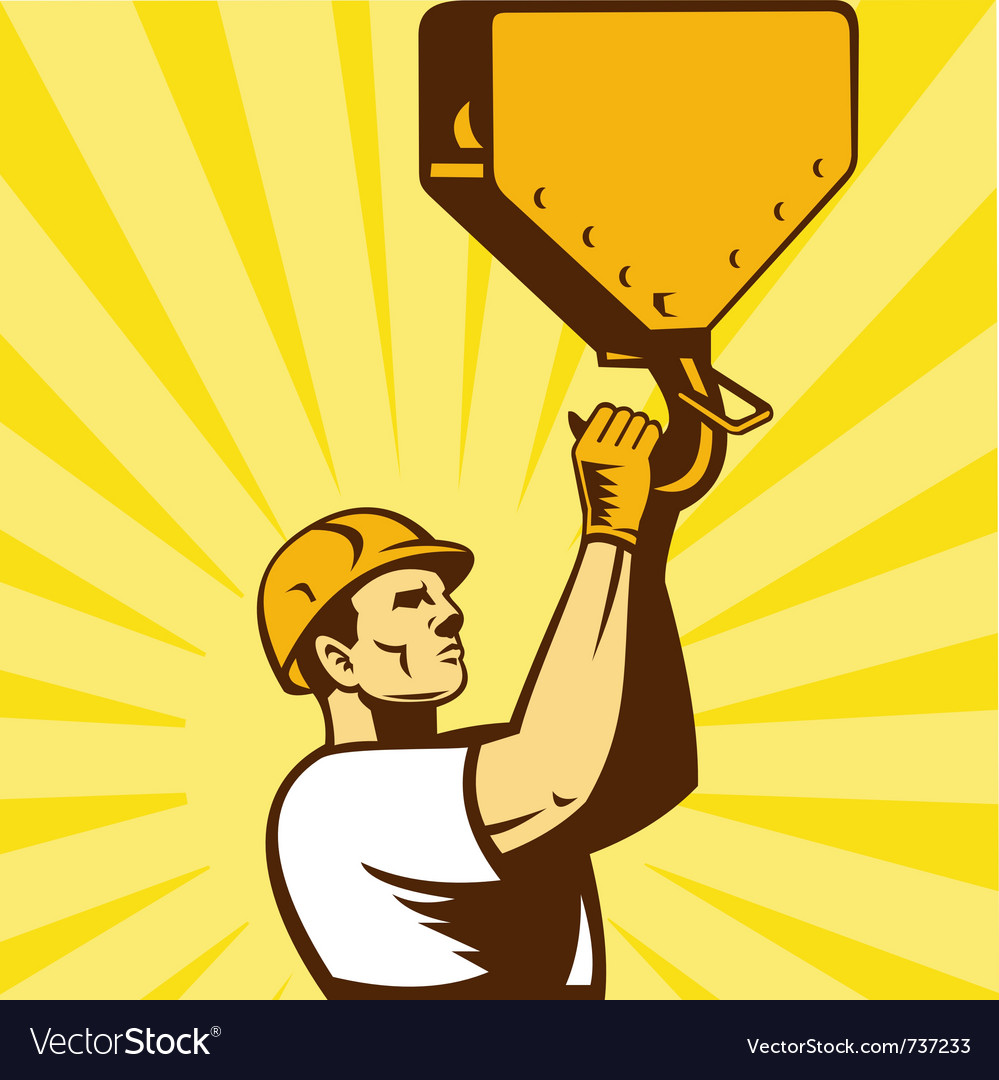 Construction worker background Royalty Free Vector Image