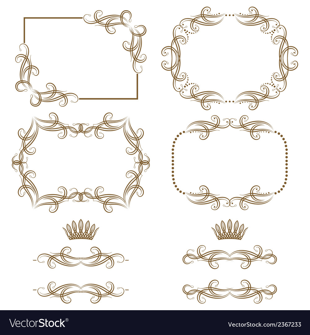 Decorative frame Royalty Free Vector Image - VectorStock