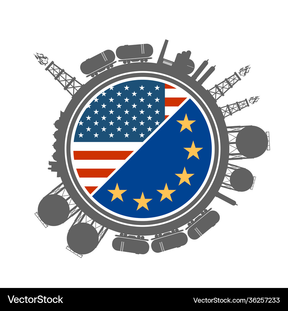 Design concept natural gas industry Royalty Free Vector