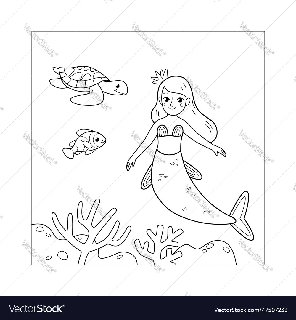 Mermaid Royalty Free Vector Image Vectorstock