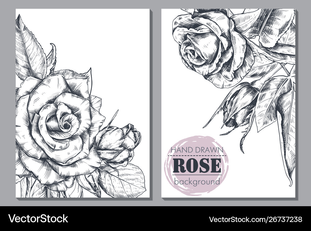 Collection floral backgrounds for card Royalty Free Vector