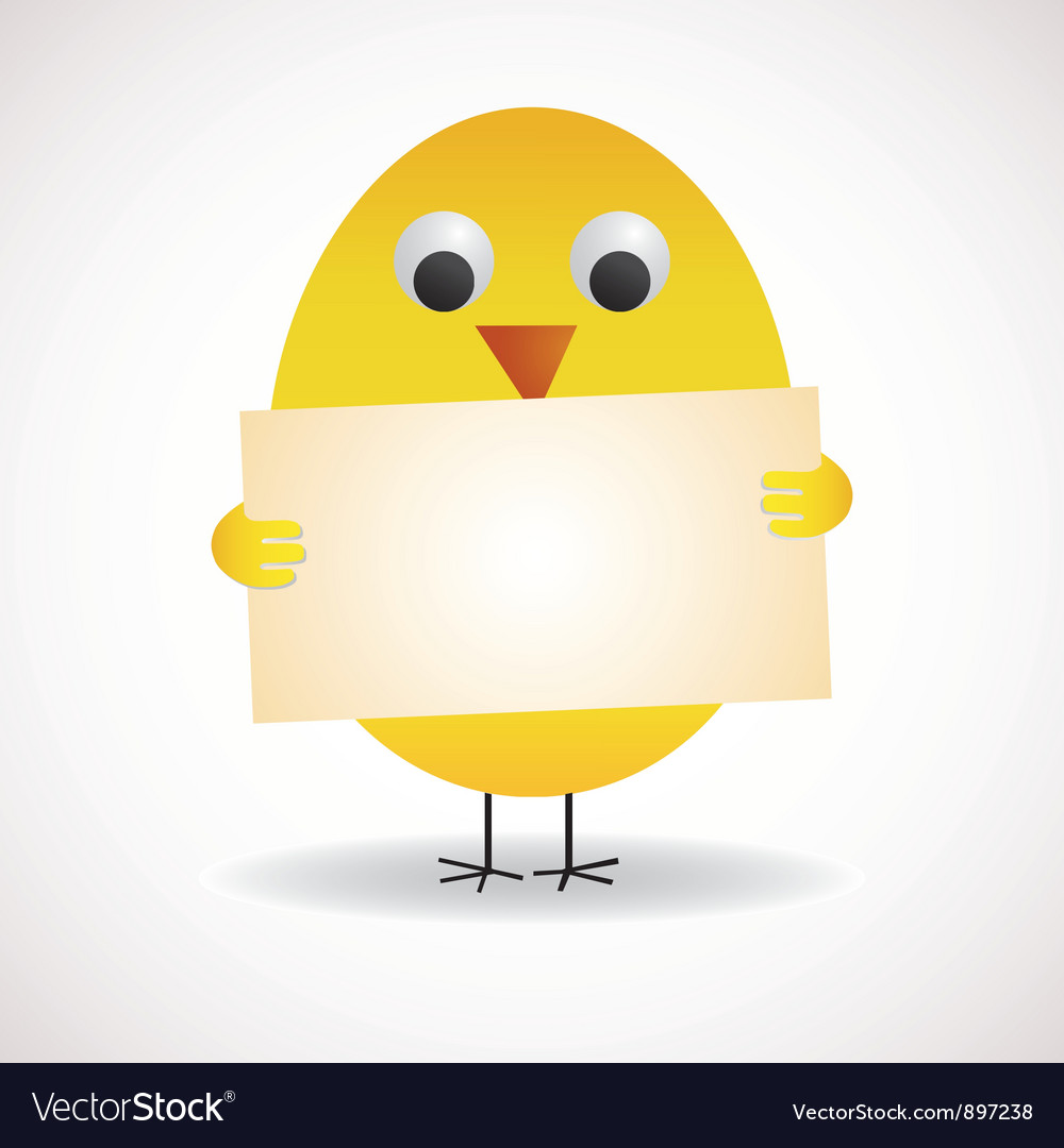 Easter chick Royalty Free Vector Image - VectorStock