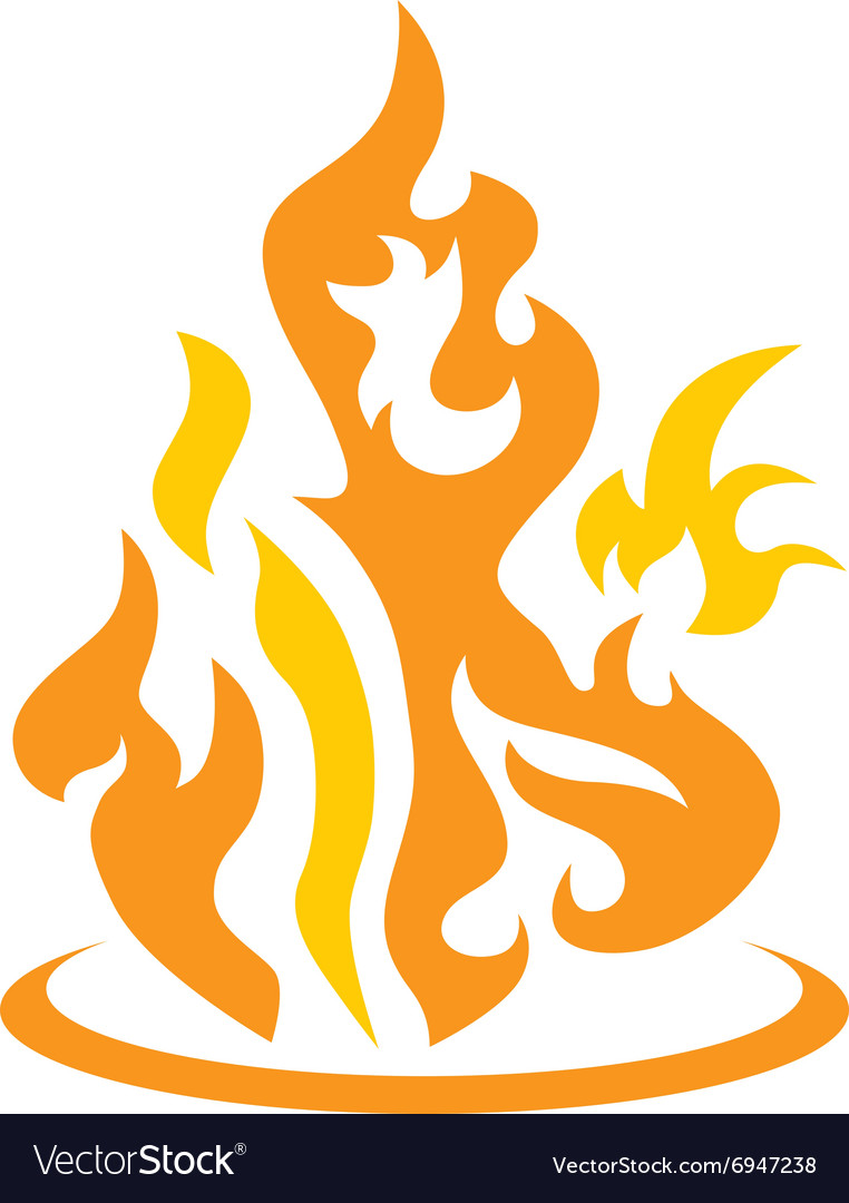 Fire burn theme Royalty Free Vector Image - VectorStock