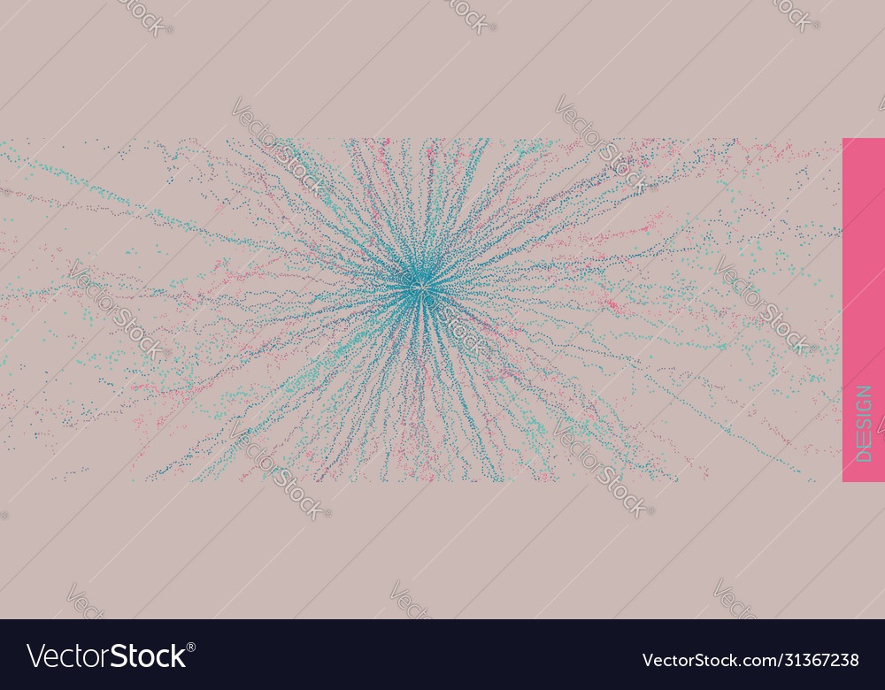 Point explode array with dynamic emitted Vector Image