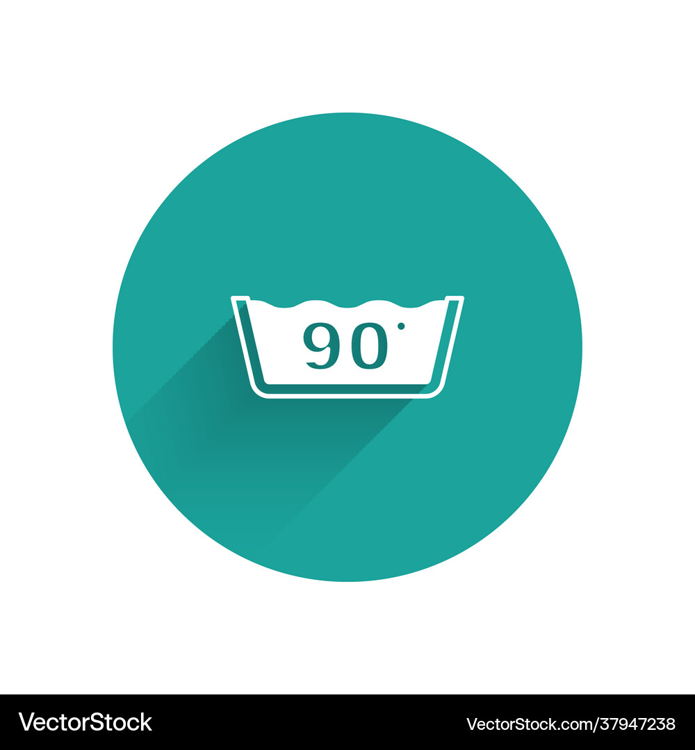 White washing under 90 degrees celsius icon Vector Image