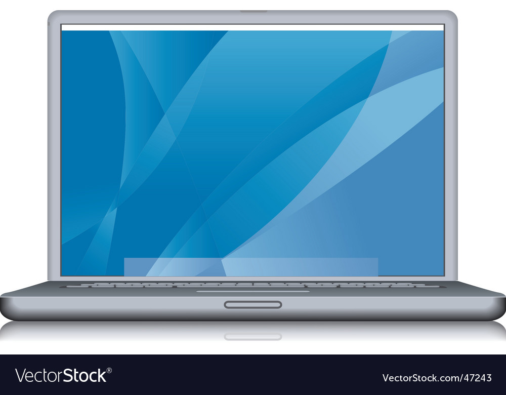 Laptop computer Royalty Free Vector Image - VectorStock