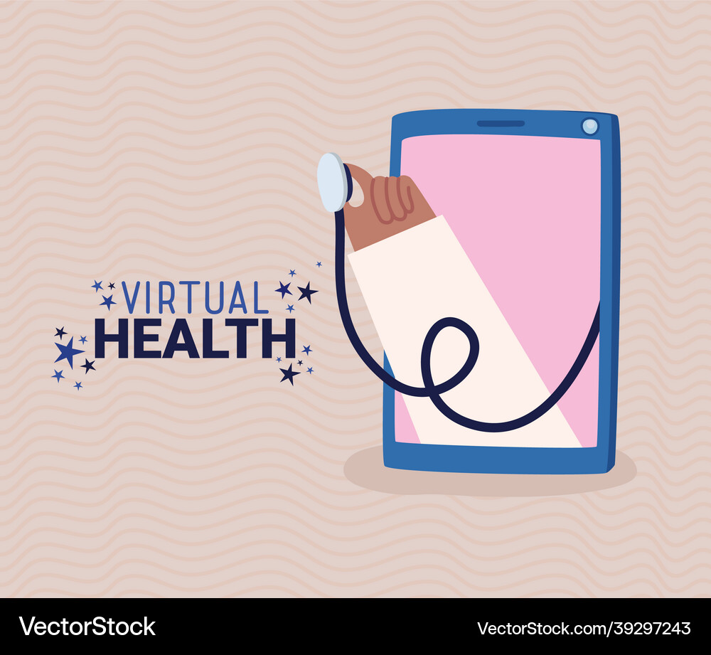 Online health design Royalty Free Vector Image