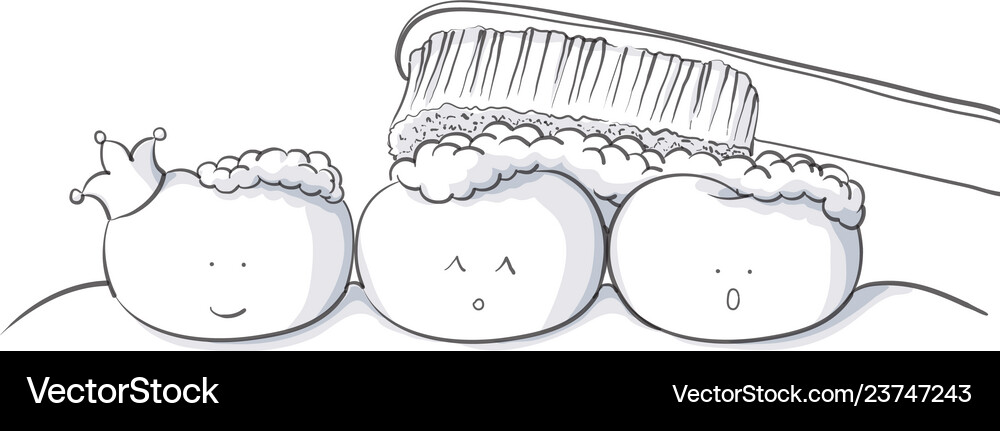 Tooth cartoon Royalty Free Vector Image - VectorStock