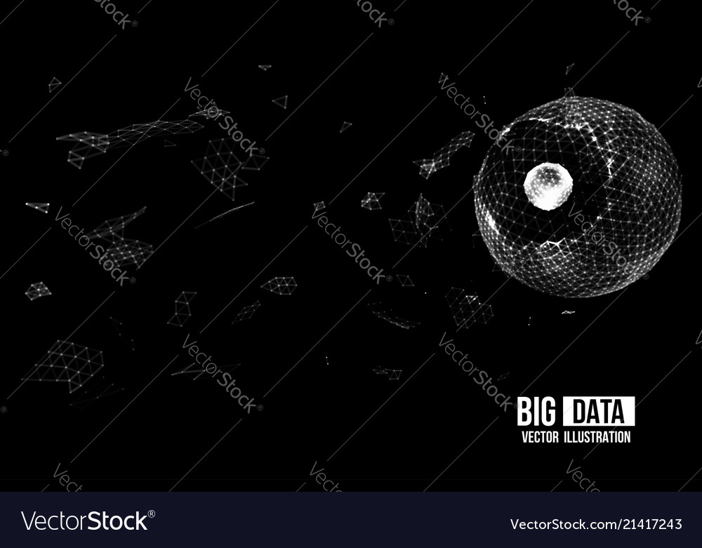 Visual analytics for big data Royalty Free Vector Image