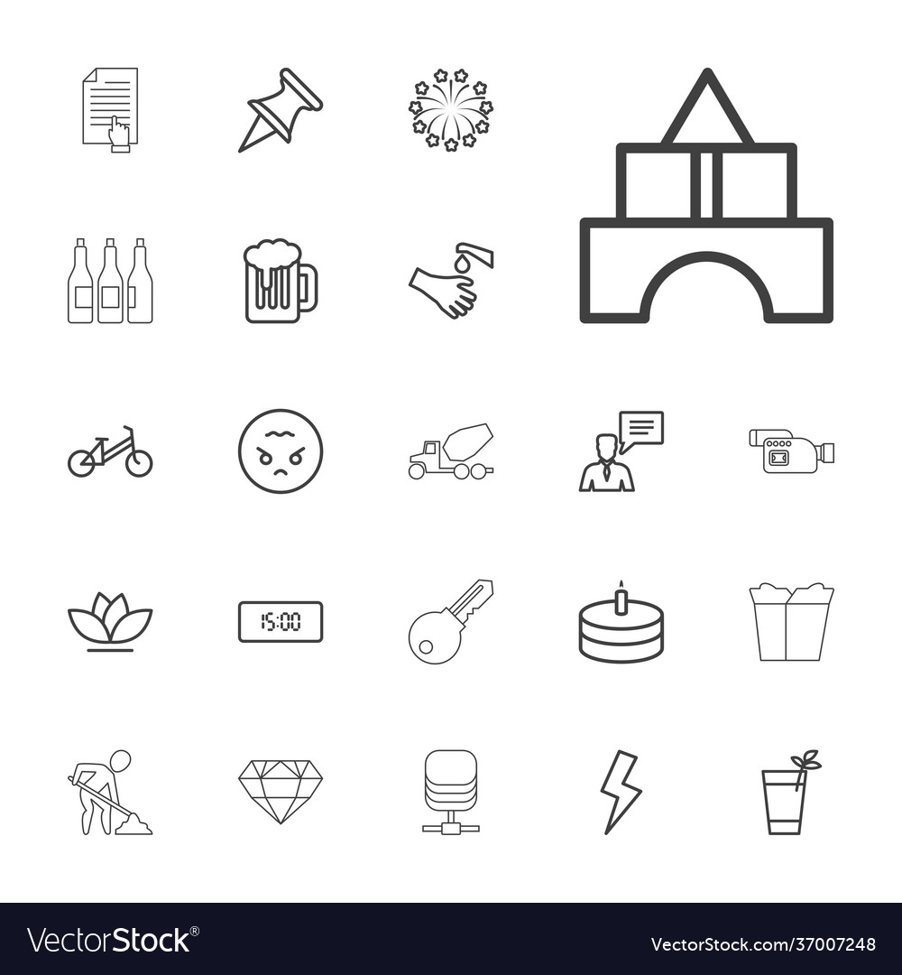 22 icons Royalty Free Vector Image - VectorStock