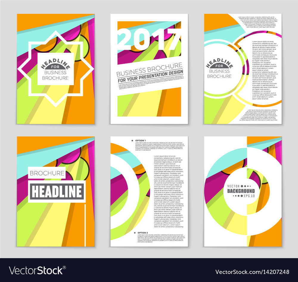 Abstract layout background set for art Royalty Free Vector